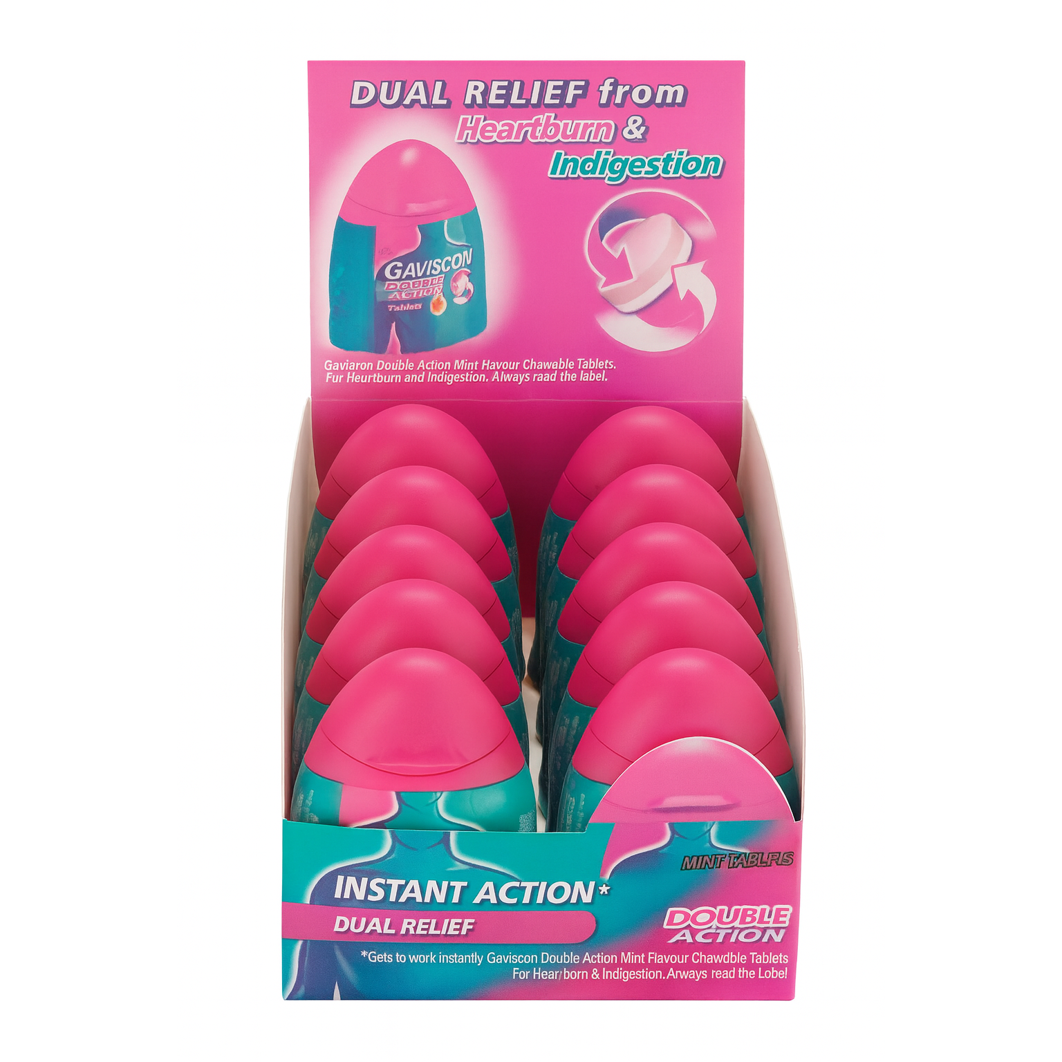 Gaviscon Double Action Handy Pack (pack of 12) x 10 – British Pharmacare