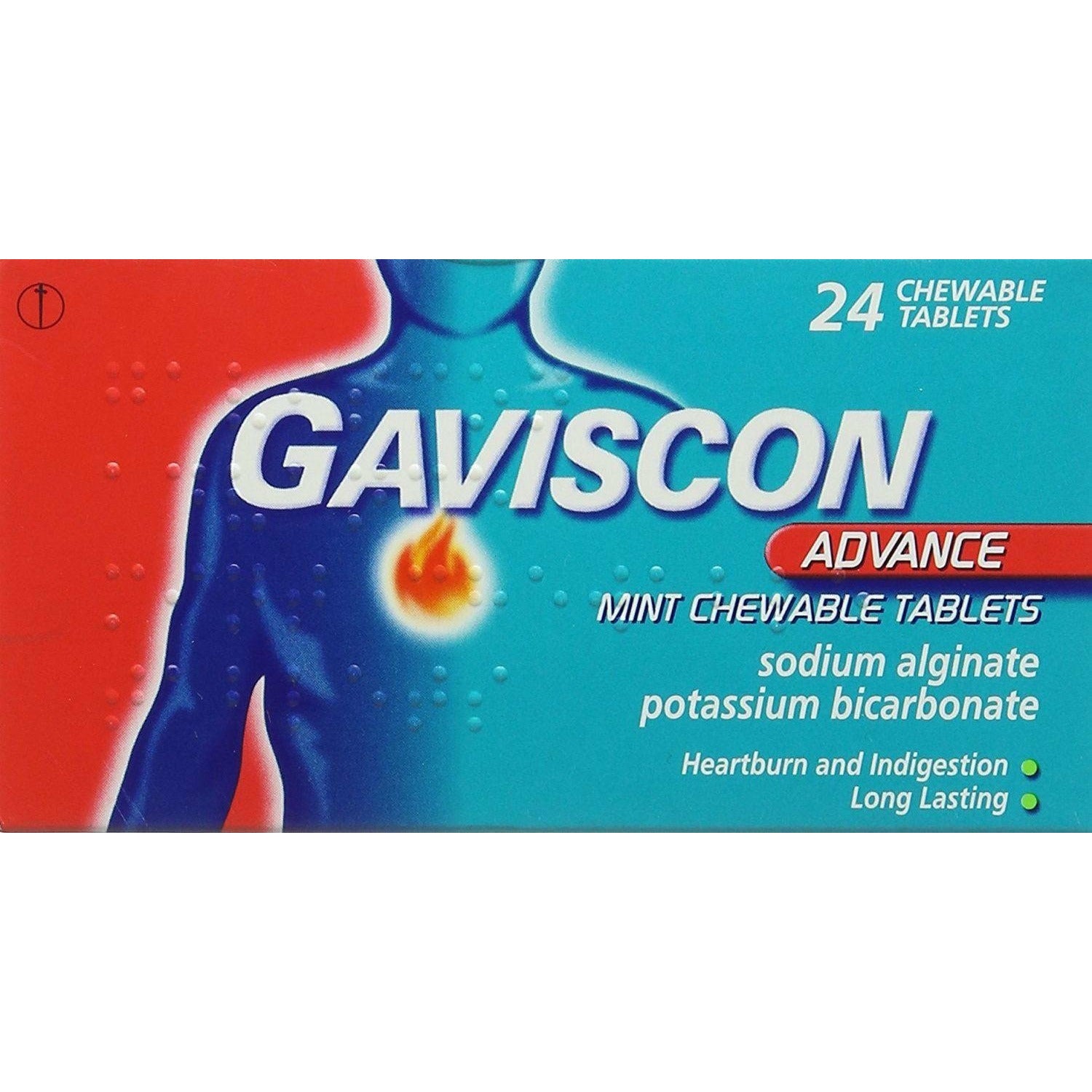 Gaviscon Advance Mint Chewable Tablets 24 Tablets – British Pharmacare