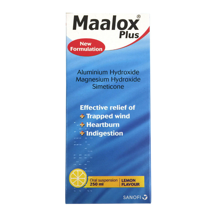 Maalox Plus Suspension 250ml – British Pharmacare